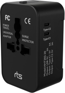 Jihaan International All in One 2 Type C 1 USB plug Travel Adapter ...