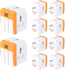 MX 3-in-1 Universal Travel Adapter Multiplug Individual Switch & LED ...