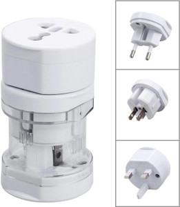 Point Zero Travel Adapter Round All in One -Supports Over 150 Countries ...