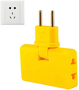 KHANSAHEB 3 in 1 Rotatable Socket Converter | Power Plug Adapter with ...