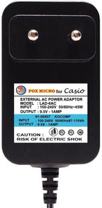 FOX MICRO Adapter For Casio CTK-2550 61-Key Portable Keyboard Worldwide ...