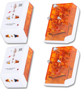 MX 3 PIN Universal Socket Plug (Type D), Worldwide, Travel Adaptor ...