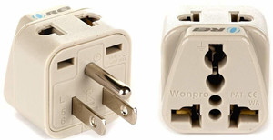 OREI India to USA, Japan, (Type B) Travel Adapter Plug - 2 in 1 - 2 ...