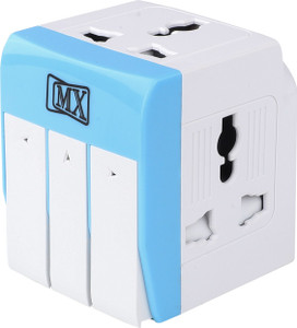 MX 3 WAY UNIVERSAL CONVERSION PLUG W/ INDIVIDUAL SWITCH 5 AMP 13 A ...