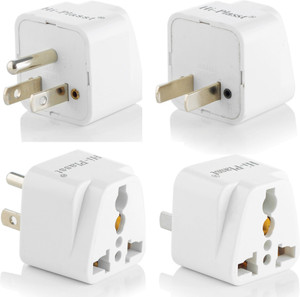 HI PLAST (Pack Of 4) Type-A & Type-B 2pcs each India to USA Converter ...