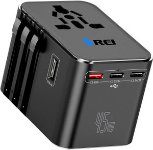 OREI 45Watt Universal Charger Adapter Compatible 150+ Countries | Type ...