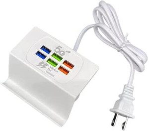 Etzin 6 USB Ports HUB 3.1A Desktop Plug Wall Socket Charging Extension ...