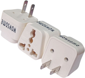 WOWSOME India to USA Adapter Universal Conversion Plug for Japan ...