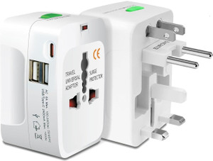 house of common Universal Travel Adapter with Type C, worldwide ...