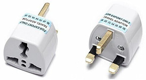 HI-PLASST 2 pcs Type G Plug, Pin 3Pin Travel Power Plugs Converter ...