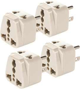 AquaDance 3-Pin US Multiplug Type-B Worldwide Adaptor White - Price in ...