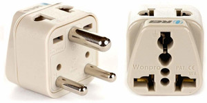 OREI World (USA, UK, China) to India Travel Adapter Plug Type D - 2 ...