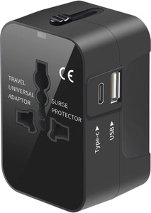 SwapME Universal Worldwide Travel Adapter with Dual USB Charging Port ...