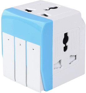 Jihaan Universal Conversion Multiplug travel adapter with Individual ...