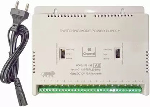 KSHIR 16 Channel CCTV SMPS 12 Volt 20 Amp Power Supply Security Dome ...
