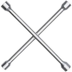 HIGH QL 4 WAY CROSS NUT SPANNER FOR CAR , BIKE , ELECTRONIC REPAIR ...