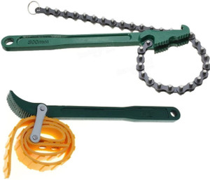 High Q COMBO OF 2PCS AUTOMOBILES OIL FILTER WRENCH STRAP AND CHAIN ...