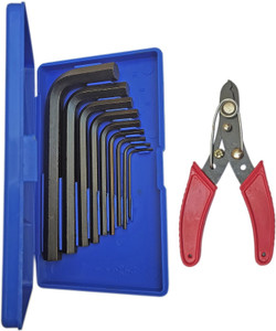 Inditrust new Multi size Box 9pc hex allen key with 1pc Wire cutter ...