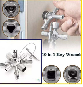 A TO Z TOOLS 10IN 1 UTILITY Triangle Wrench Key Plumber Keys Triangle ...