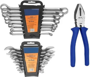 One Stop Shop Tool Kit 17 Pc-Ring Spanner 8 pc, Double Open End Spanner ...