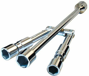 HOUF Folding 4 Way Cross Wheel Wrench Spanner Car Brace 17,19,21,23mm ...