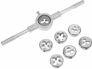 AS TOOL CENTER 8pcs Thread Cutting Set Tap and Die Set for cleaning ...