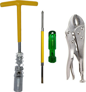 Digital Craft 16mm Spark Plug Wrench, 2-in-1 Screwdriver & 10" Locking ...