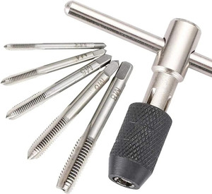 uptodatetools 6 PCS Adjustable Metric T-Handle Tap Wrench Set M6/M7/M8 ...