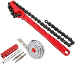 Digital Craft 3 Item Oil Filter Chain 9" Chain Wrench 2mtr Steel Tape ...