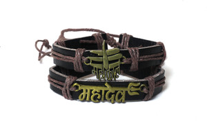 Dee Gee's mart Black Green mahakal Mahadev Lord Shiva holy wrist band ...