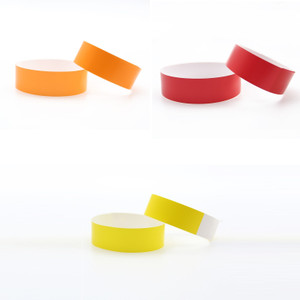 HASTHIP 300 Pack Paper Wristbands Neon Wrist Bands for Events Men ...