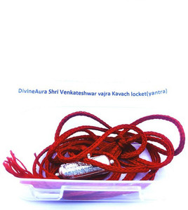 DivineAura Shri Venkateshwar vajra Kavach Yantra Pendant Locket Tabij ...