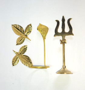 Hatekhori Shiva Snake (Naag), Bilva Patra, and Trisul Brass Yantra ...