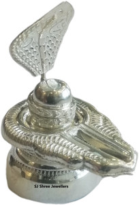 Shree Jewellers Pure Silver Lord Shiva Lingam Idol / Shivling for Puja ...