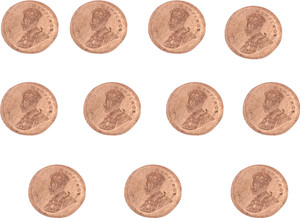 Shubh Mart 21 Pc Copper Coin/Tambe ka Sikka for Pooja/Astrological and ...