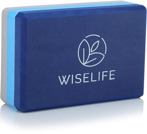 Wiselife Blue Grey Pro Yoga Block | Yoga Brick , High Density Premium ...