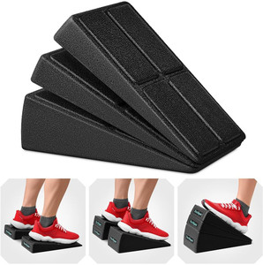LQZ Squat Wedge Set of 3Pcs Adjustable Height & Tilt Exercise Wedges ...