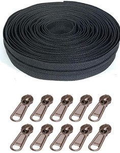 Togline ZIP NO. 5 ,20 MTR BLACK ZIP AND 10 SUN STAINLESS STEEL RUNNER ...